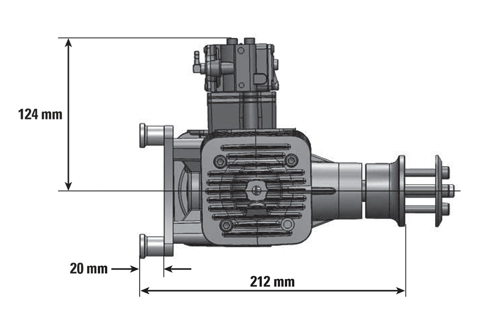 DLE-170 170CC Twin Gasoline Engine - RCMA Model & Hobby Shop