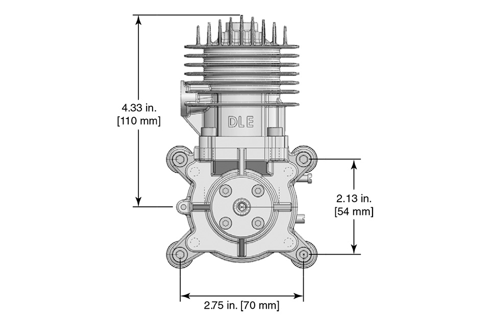 DLE-30 Two Stroke 30CC Gasoline Engine - DLE Engines