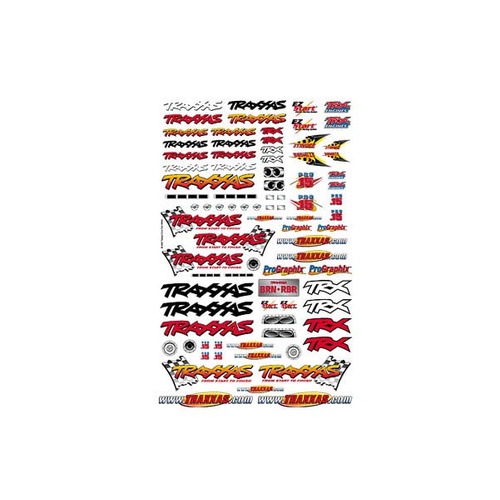 TRAXXAS 9950: Official Team TRAXXAS racing decal set (flag logo/ 6-colour)