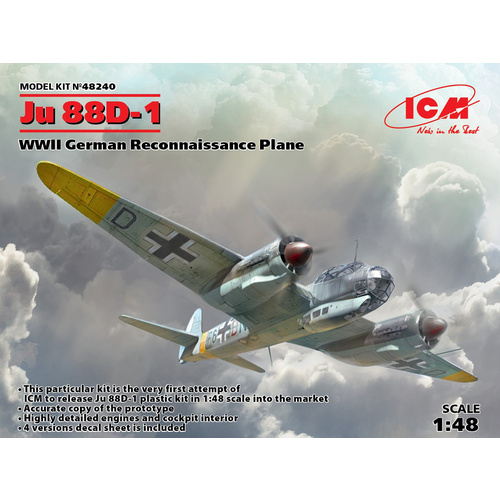 ICM 48240 JU 88D-1 German Reconnaissance Plane, WWII, 1/48 #48240