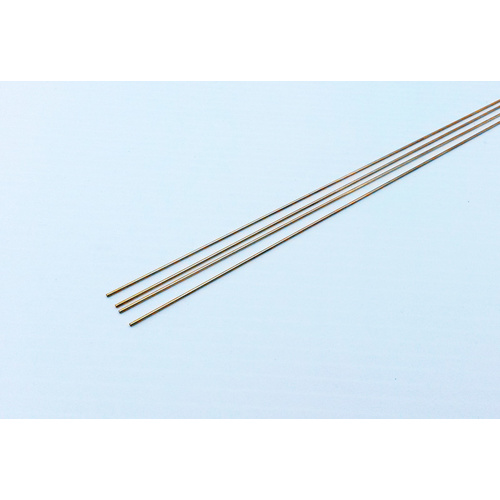 K&S 1mm x 1 meter Solid Brass Rod (4) #3951 - KS Metals